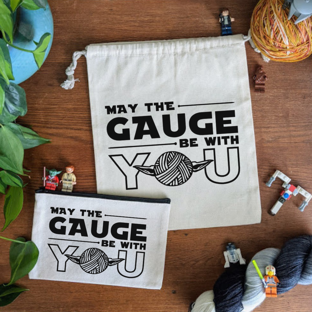 May the Gauge be With You Project Bag | Pine & Purl